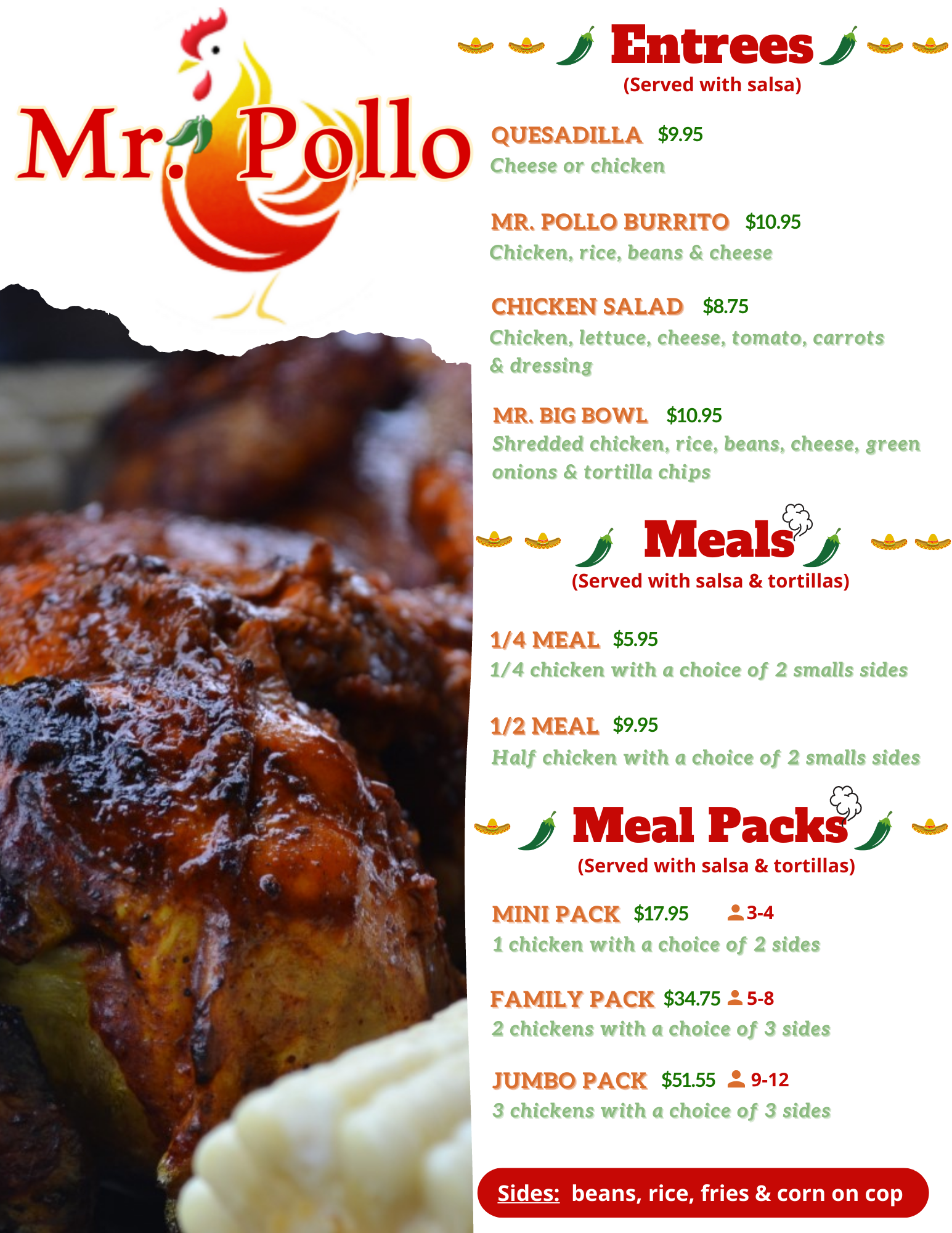 Menu – Mr. Pollo